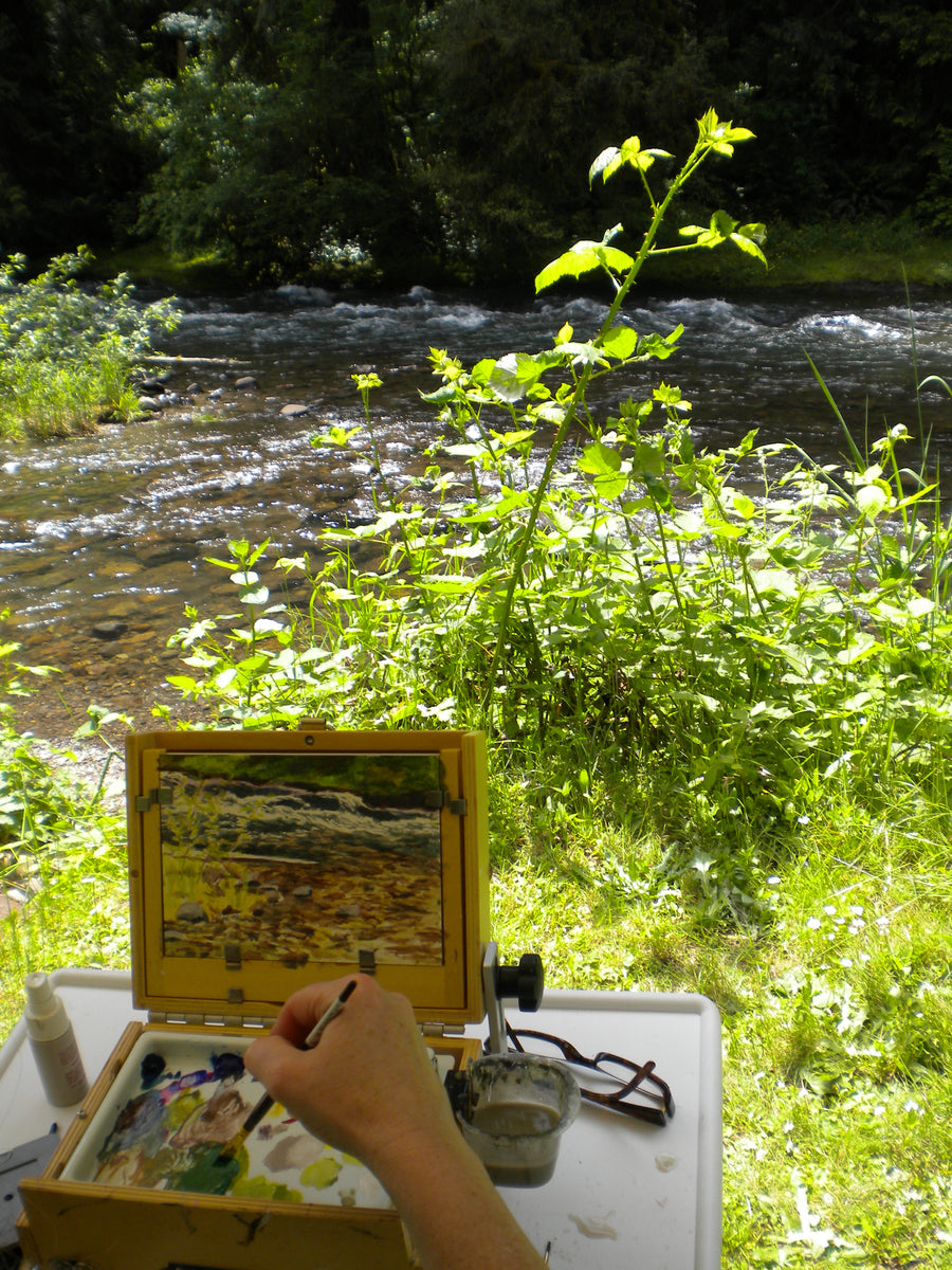 Eagle Creek Acrylic Painting – Shari Erickson Art